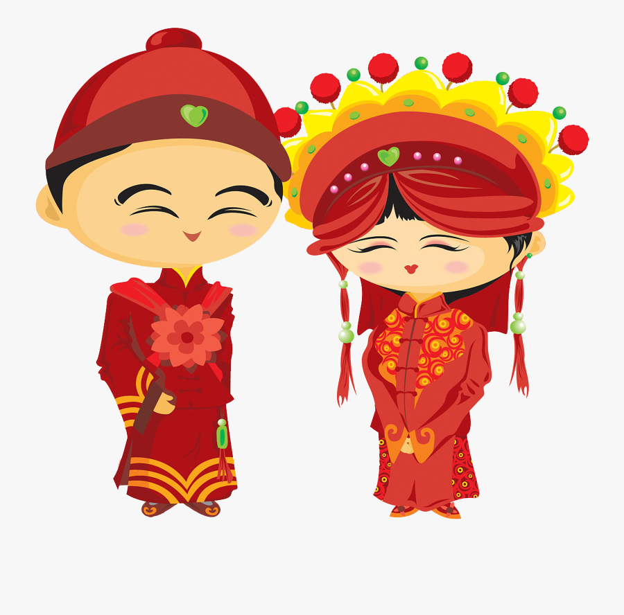 Groom Clipart Fairytale Wedding - Chinese Wedding Illustration Png ...