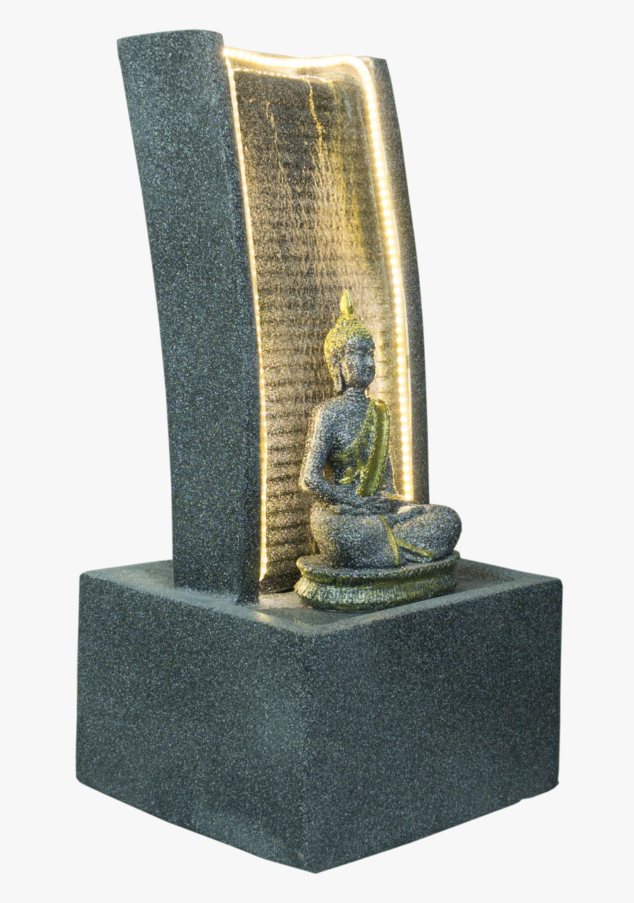 Slate Water Fountain With Lord Buddha Statue Small - Buddha Face ...