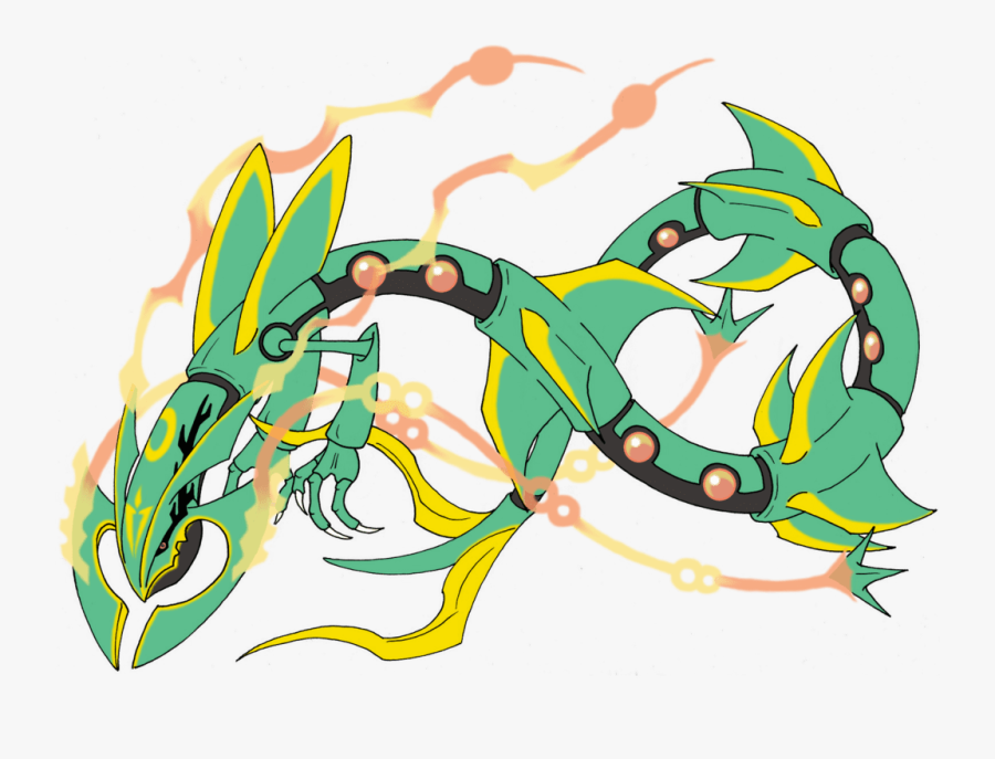 Easy Mega Rayquaza Drawing , Free Transparent Clipart - ClipartKey