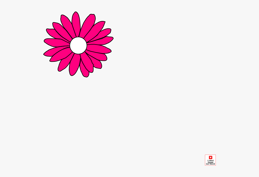 Daisy Clipart Border - Pink Daisy Flower Clipart , Free Transparent ...