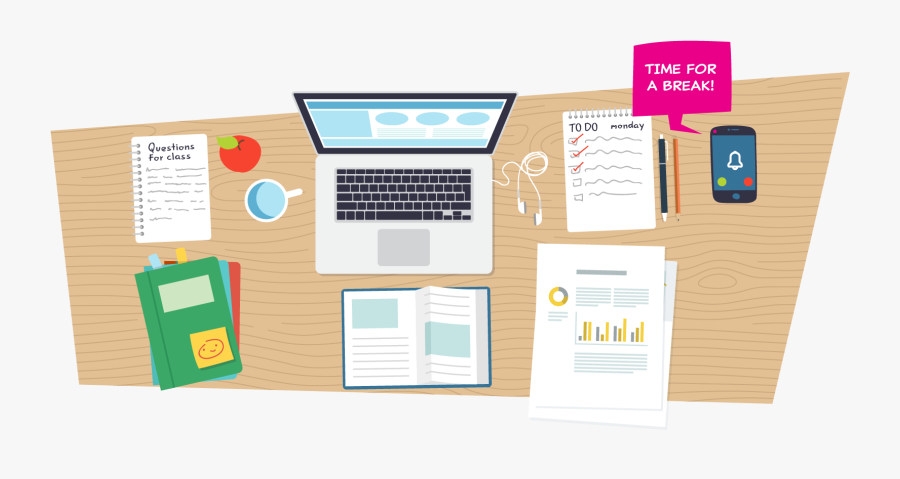 Cartoon Laptop Desk - Test , Free Transparent Clipart - ClipartKey