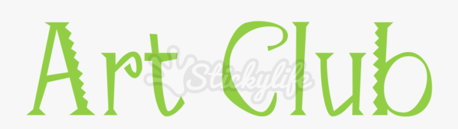 Art Club Vinyl Lettering - Calligraphy , Free Transparent Clipart ...