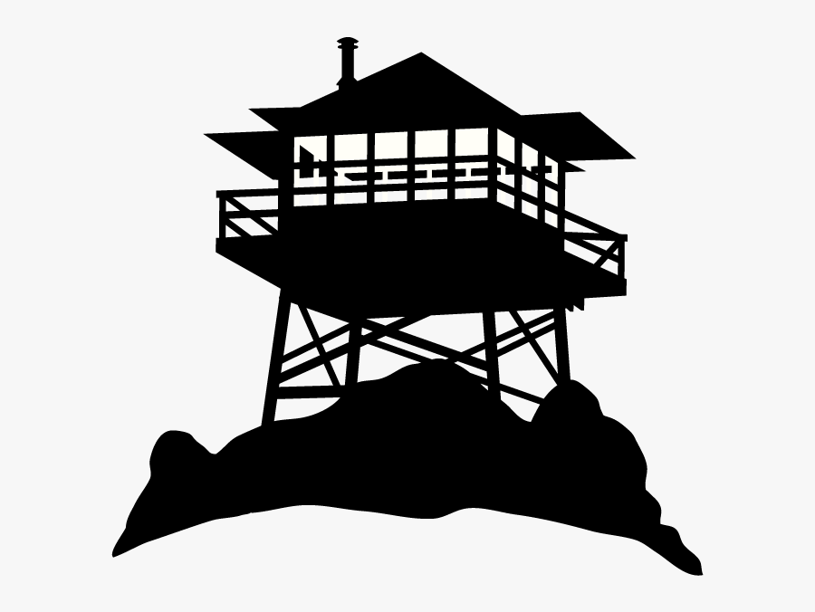 Panorama Drawing Forest - Fire Tower Clip Art , Free Transparent ...