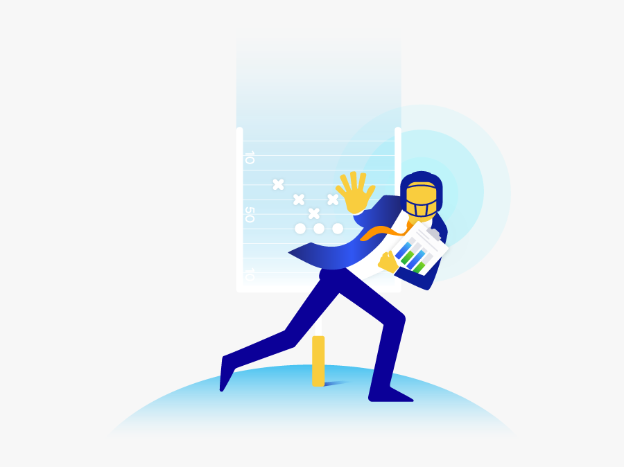 Football And The Three Lines Of Defense - Cartoon , Free Transparent ...