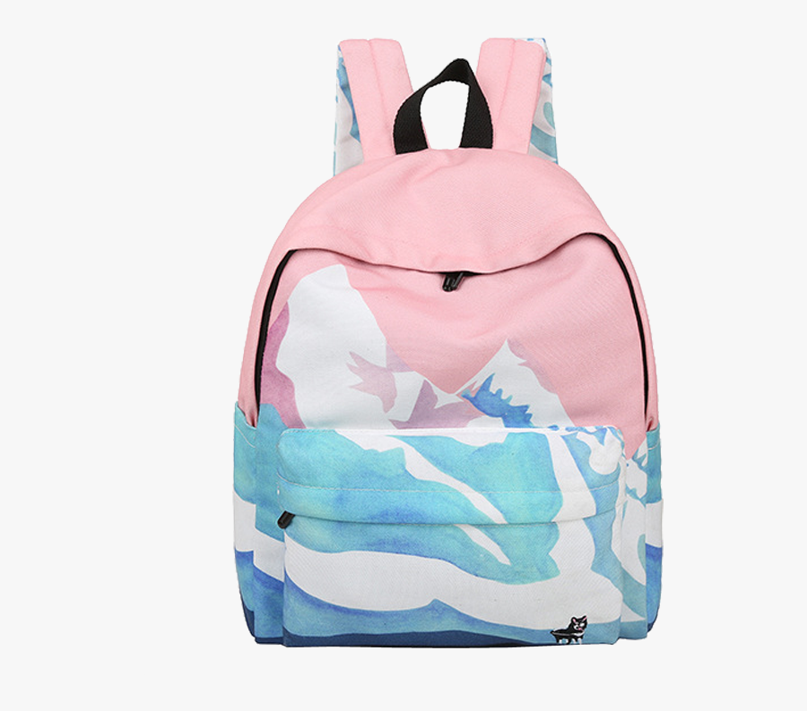 Tumblr Backpack Png - Blue And Pink Backpack , Free Transparent Clipart ...