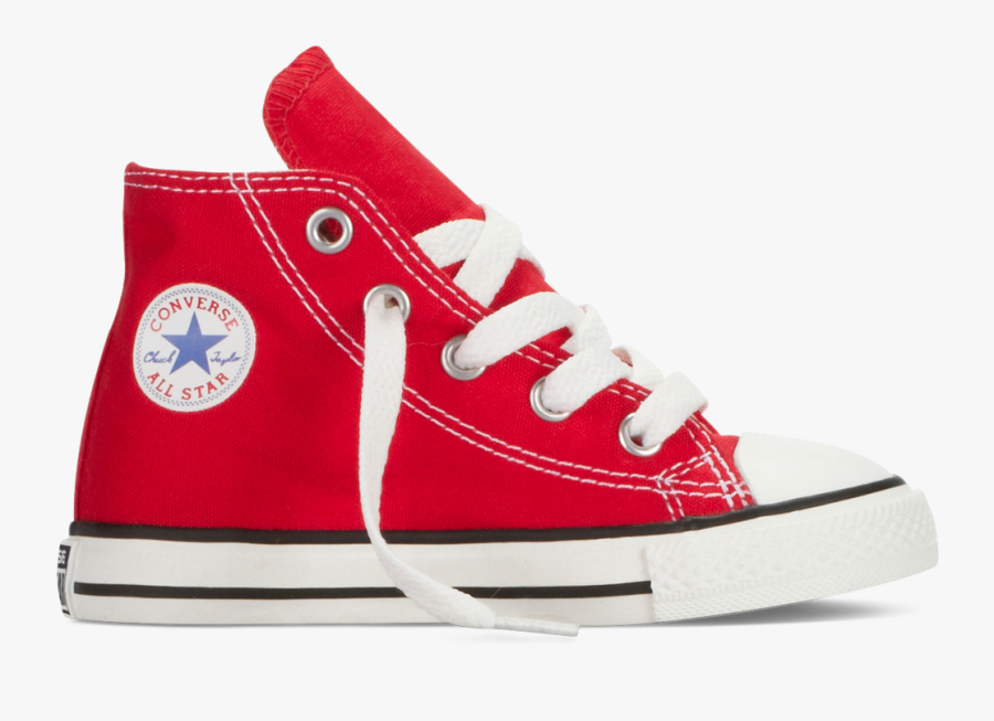 Shoes Red Tops Emma - Red High Top Converse Png , Free Transparent ...