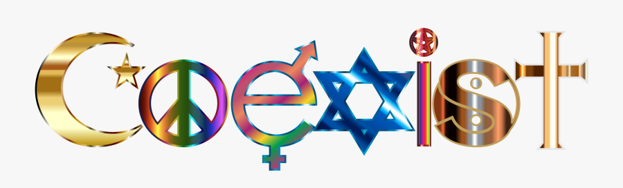 Free Coexist , Free Transparent Clipart - ClipartKey