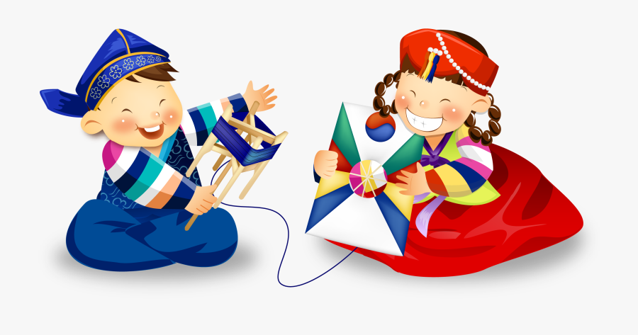 Kite Clipart Korean - Korean Kids Cartoon , Free Transparent Clipart ...