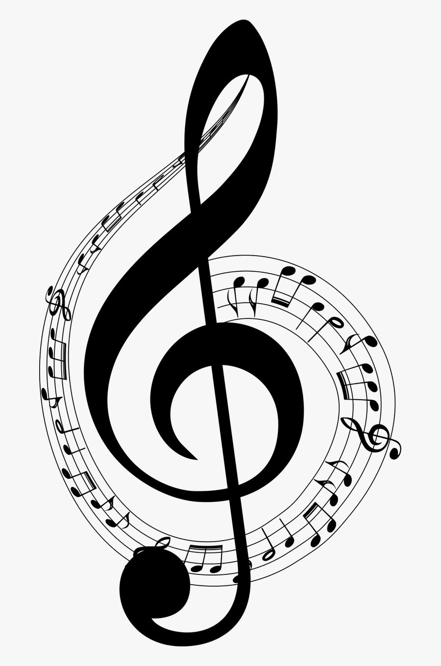 Musical Typography Medium Image - Transparent Background Music Notes ...