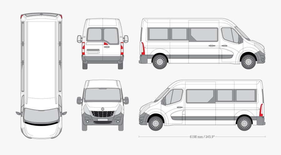 Renault Trafic 2012 Vector , Free Transparent Clipart - ClipartKey