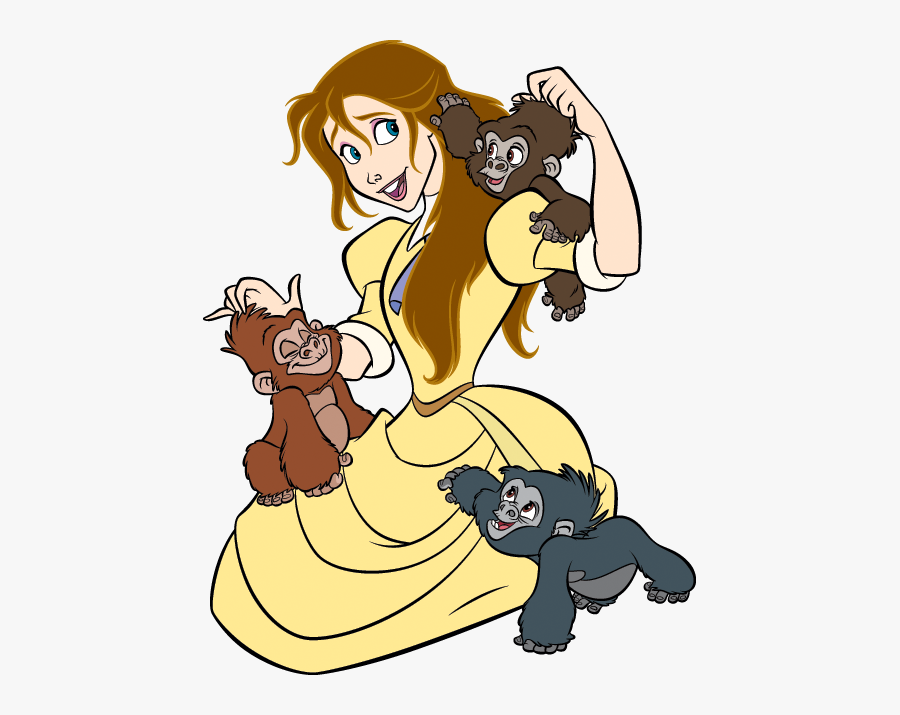 Cartoon,clip Character,animated Cartoon,graphics,art - Tarzan And Jane ...