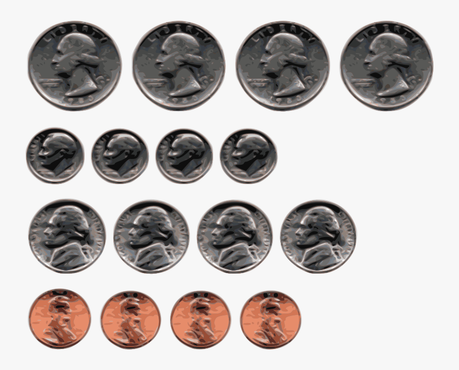 Clipart - All The Us Coins , Free Transparent Clipart - ClipartKey