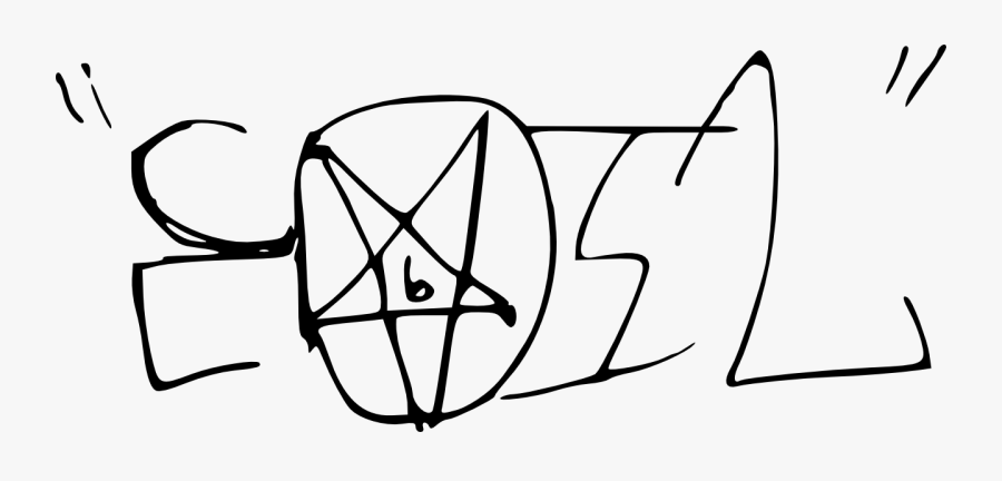 Central Tags Devil Evil Word Clipart , Png Download - Evil Word Png ...