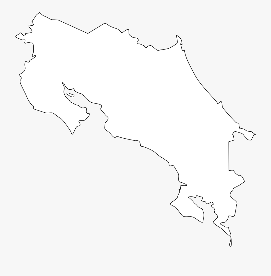 Map Of Costa Rica Oceans , Free Transparent Clipart - ClipartKey