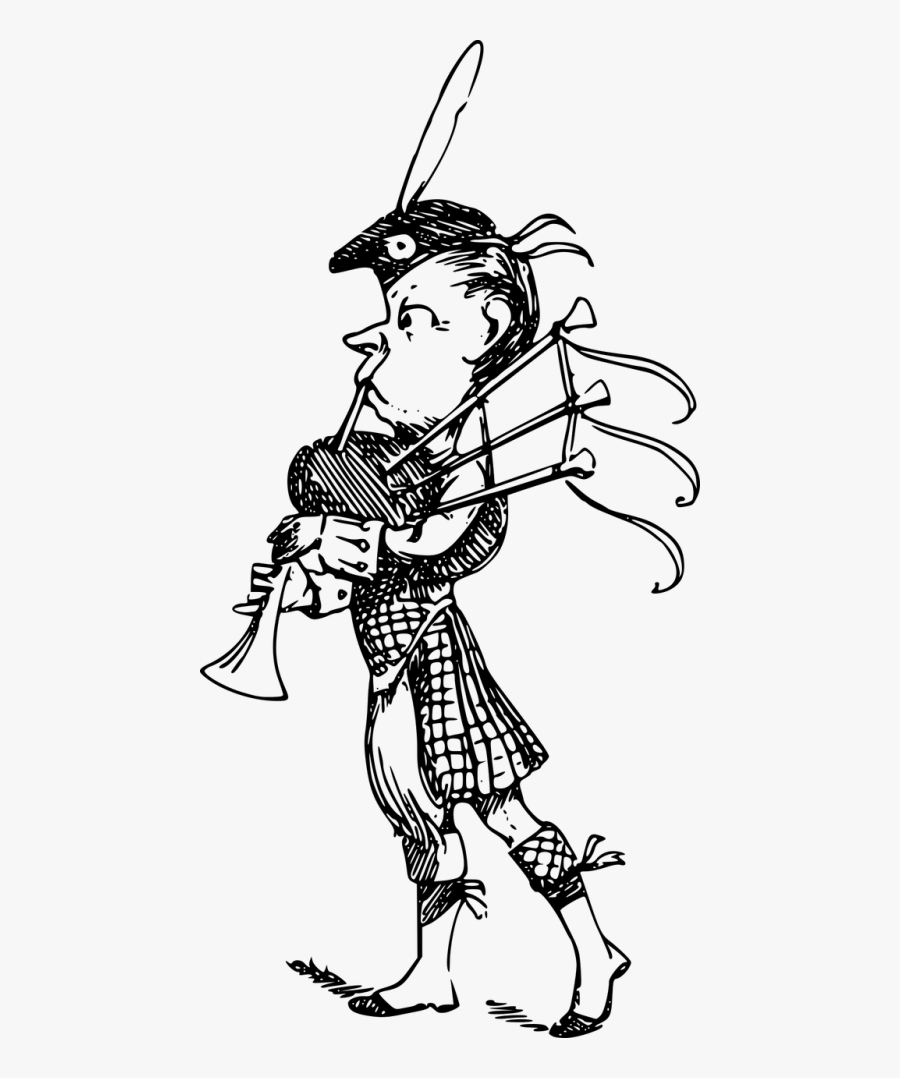Bagpipes Character Comic - Humour , Free Transparent Clipart - ClipartKey