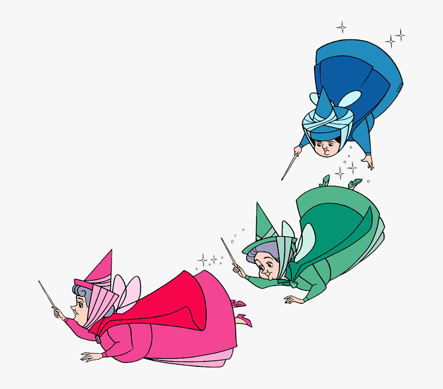 Sleeping Beauty Fairies Flying , Free Transparent Clipart - ClipartKey