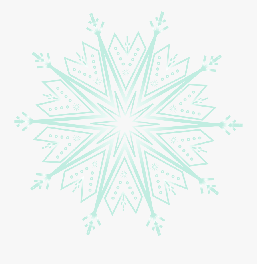 Cartoon Blue Snowflake Png Download - Motif , Free Transparent Clipart ...