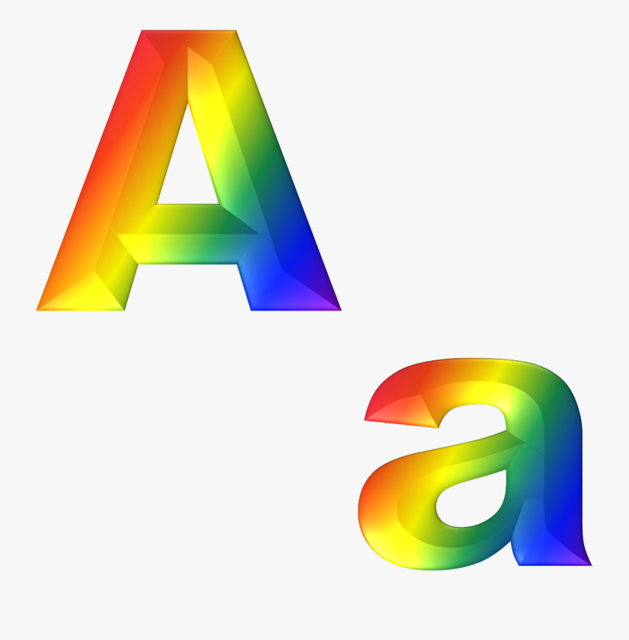 Alphabet A Abc - Rainbow Letter , Free Transparent Clipart - ClipartKey