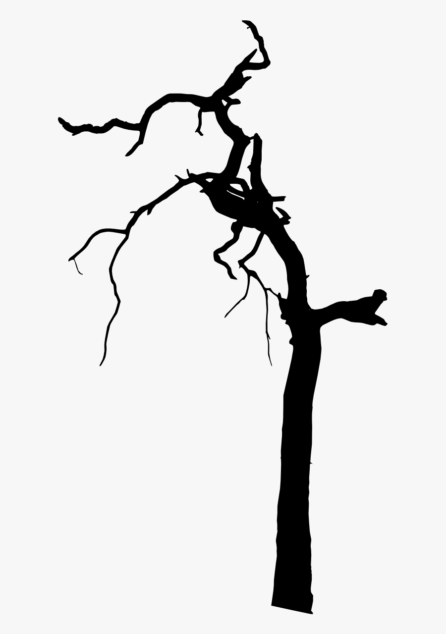 Spooky Tree Silhouette Png , Free Transparent Clipart - ClipartKey