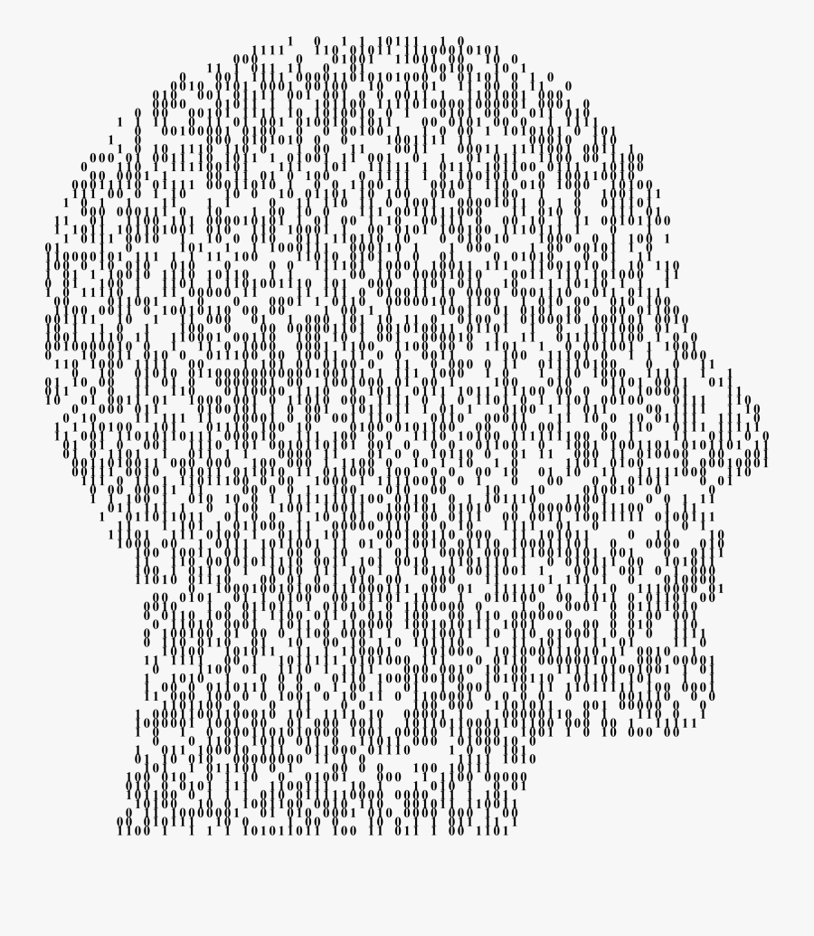 Binary Man Head Clip Arts - Head Binary Code Png , Free Transparent ...