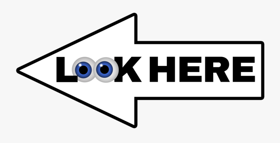 "look Here - Look Here With Arrow , Free Transparent Clipart - ClipartKey