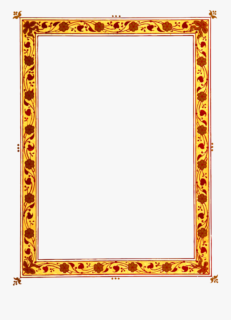 Flowery Frame 5 Clip Arts - Picture Frame , Free Transparent Clipart ...