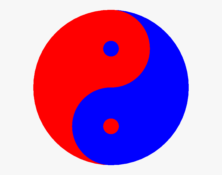Yinyang Red - Yin Yang Red Blue , Free Transparent Clipart - ClipartKey