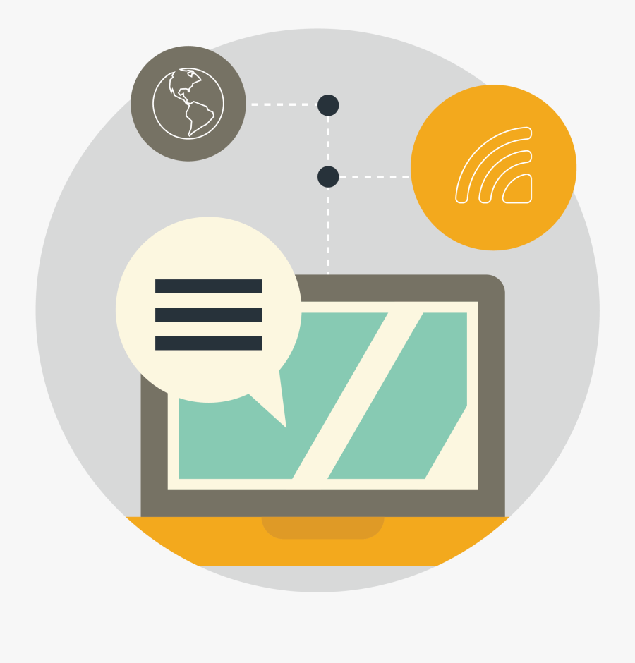 High-speed Network - Circle - Brown Laptop Icon Png , Free Transparent ...