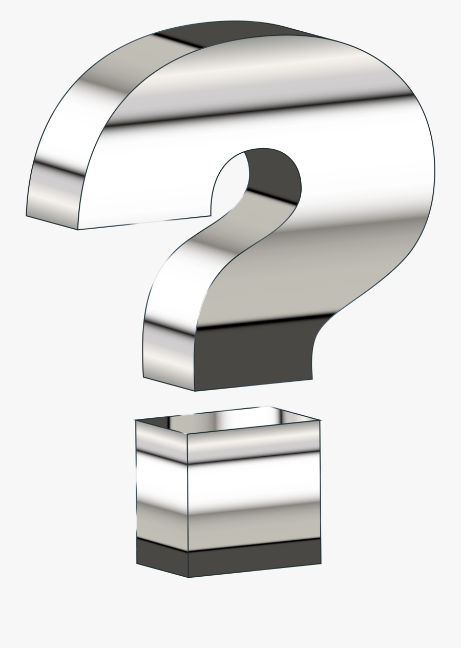Reflective Chrome 3d Question Mark Clip Arts - Big 3d Question Mark ...