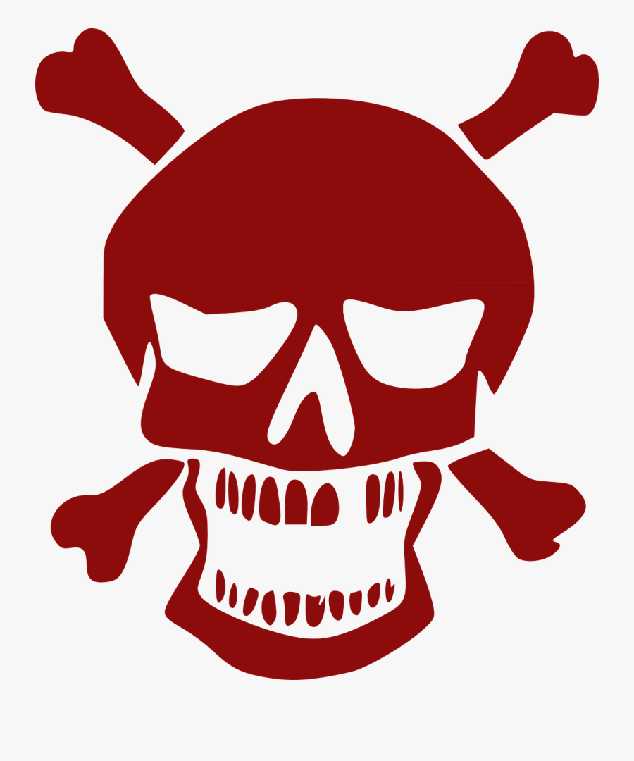 Skull, Crossbones, Red, Pirate, Jolly Roger, Death - Red Pirate Skull ...