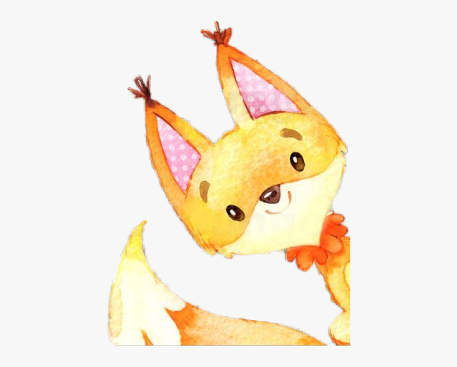 Fox Woodlandcreatures Woodland Peeking Peekaboo - Cat Yawns , Free ...