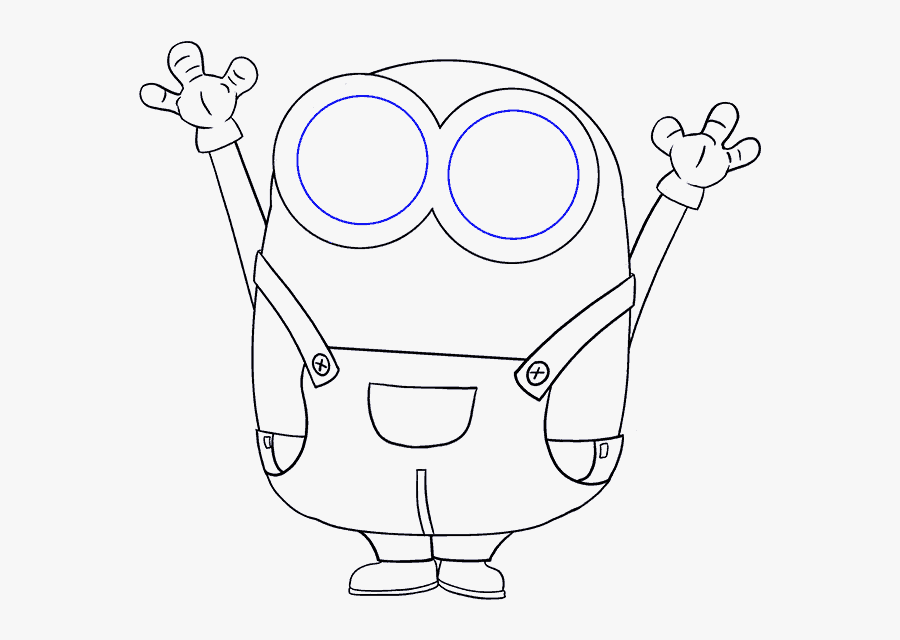 How To Draw Minions Stuart Step By Step Easy Drawing - Bob The Minion ...