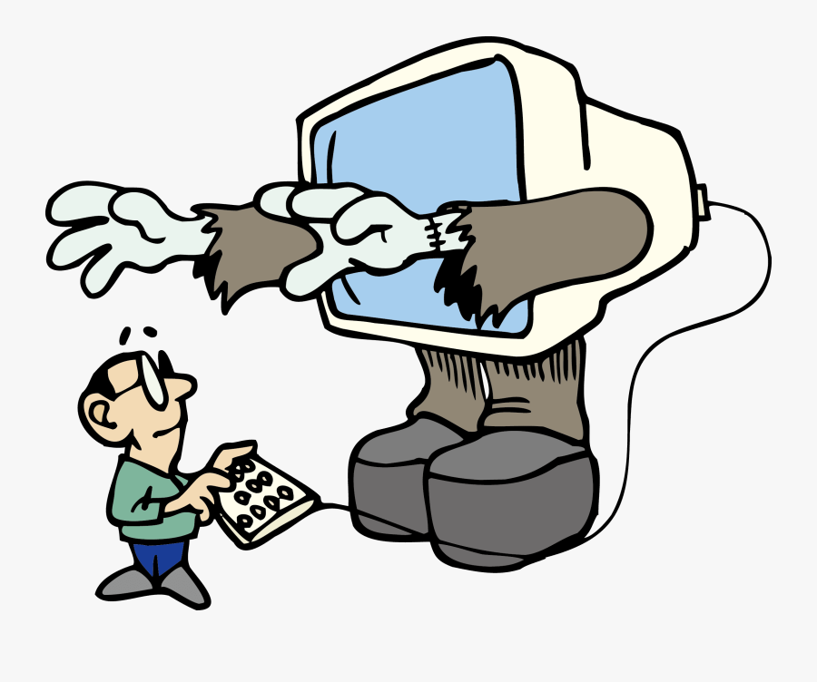 Computer Cartoon Vector Png , Free Transparent Clipart - ClipartKey