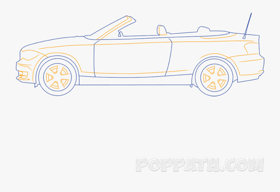 How To Draw A Convertible Pop Path - Convertible , Free Transparent ...