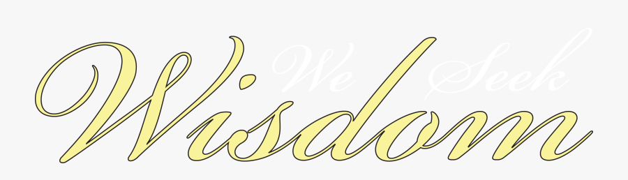 We Seek Wisdom , Free Transparent Clipart - ClipartKey