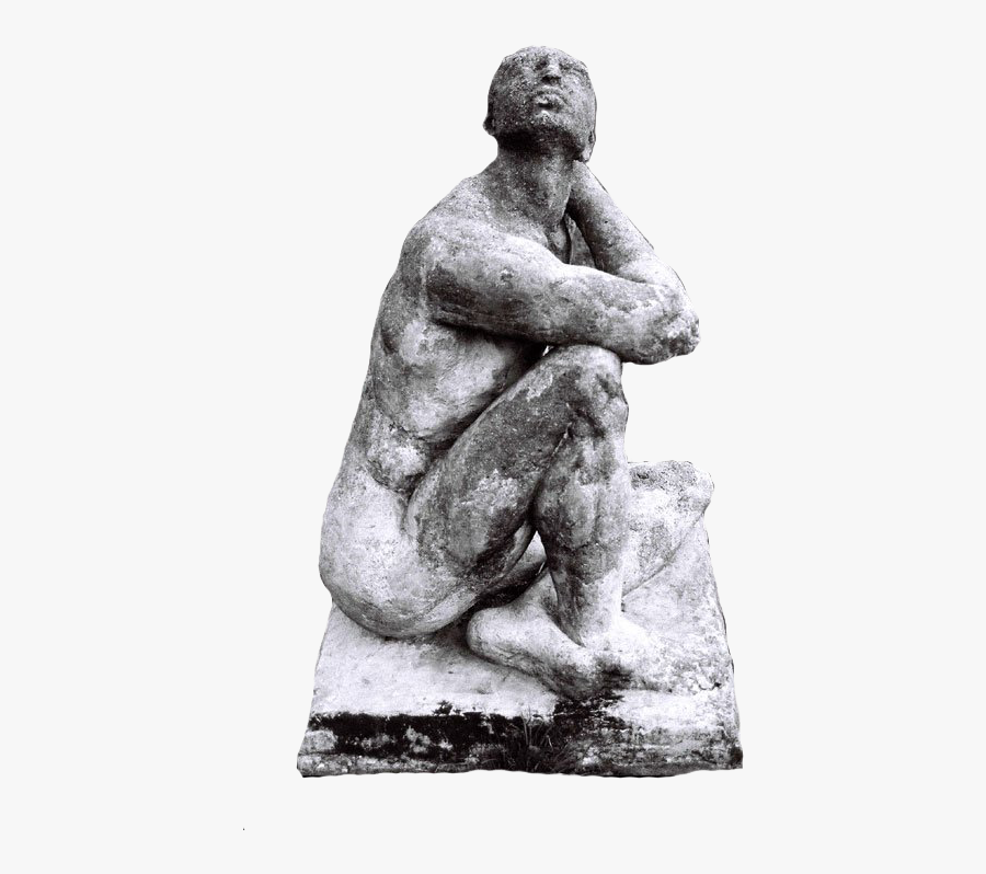 Thinking Man Statue Png - Statue , Free Transparent Clipart - ClipartKey