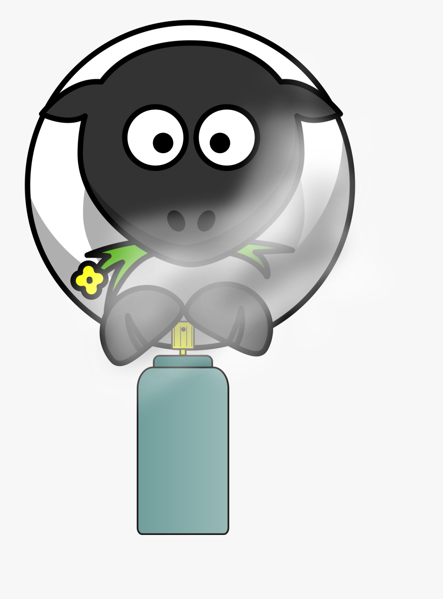 Spray Can Sheep Clip Arts - Cartoon Scared Sheep , Free Transparent ...
