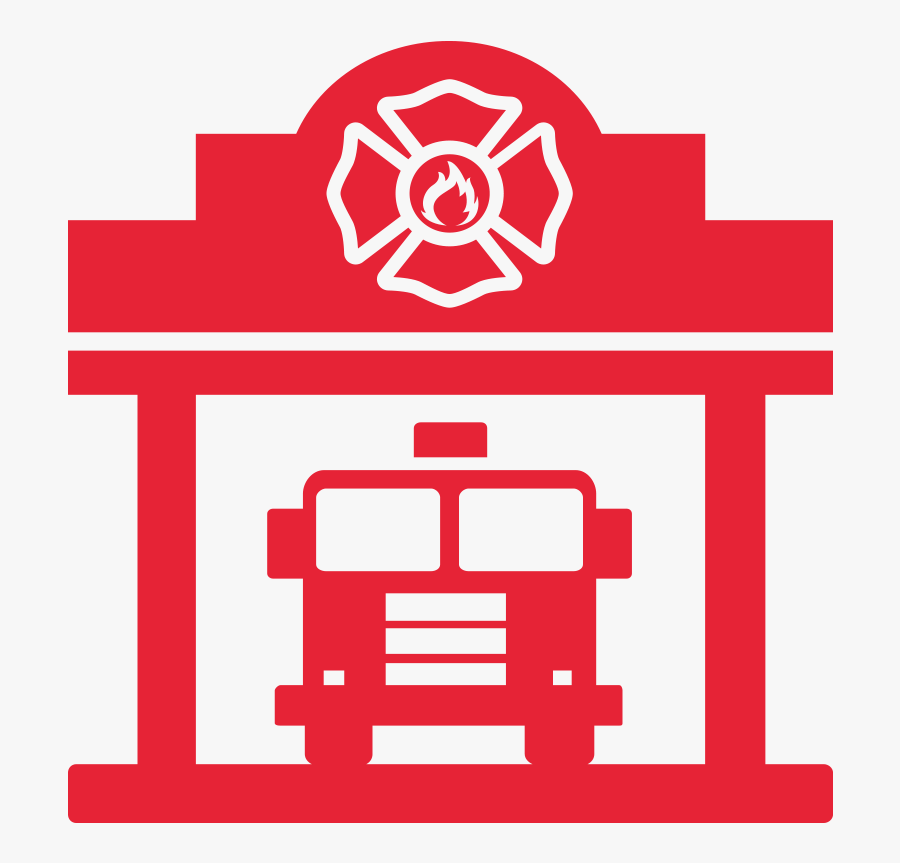 Fireman Station Icon - Symbol Of Fire Station , Free Transparent ...