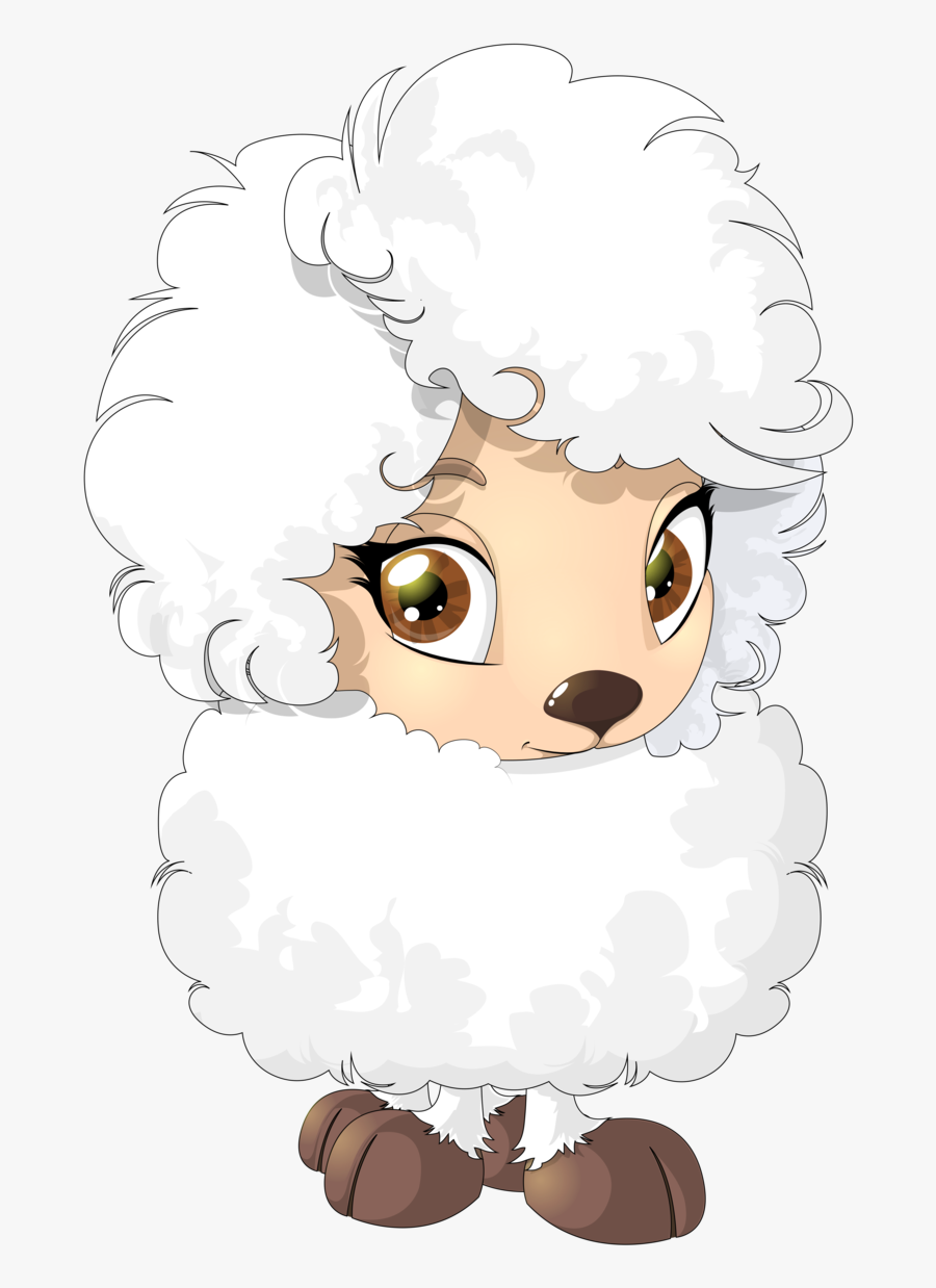 Cute Girl Sheep Cartoon , Free Transparent Clipart - ClipartKey
