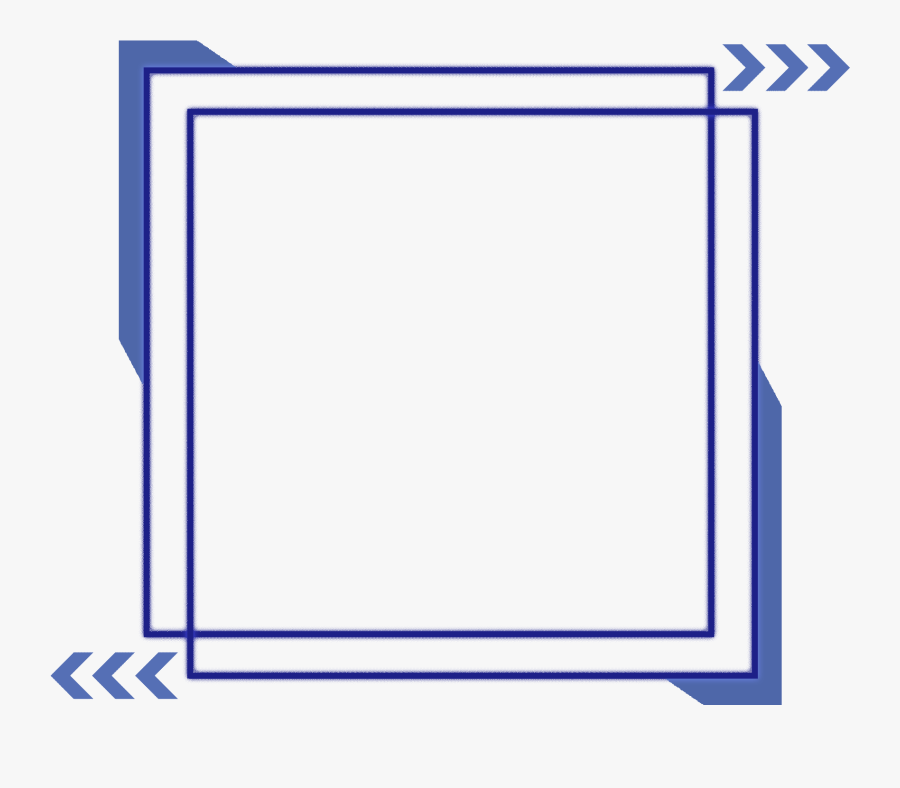 Light Blue Glowing Square Textured Border Png And Psd - Blue Square ...