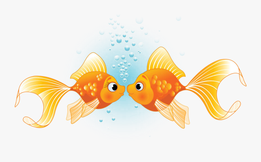 Fish Kissing Gourami Illustration - Kissing Fish Image Cartoon , Free ...