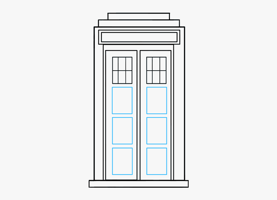 How To Draw The Tardis - Drawing Tardis , Free Transparent Clipart ...