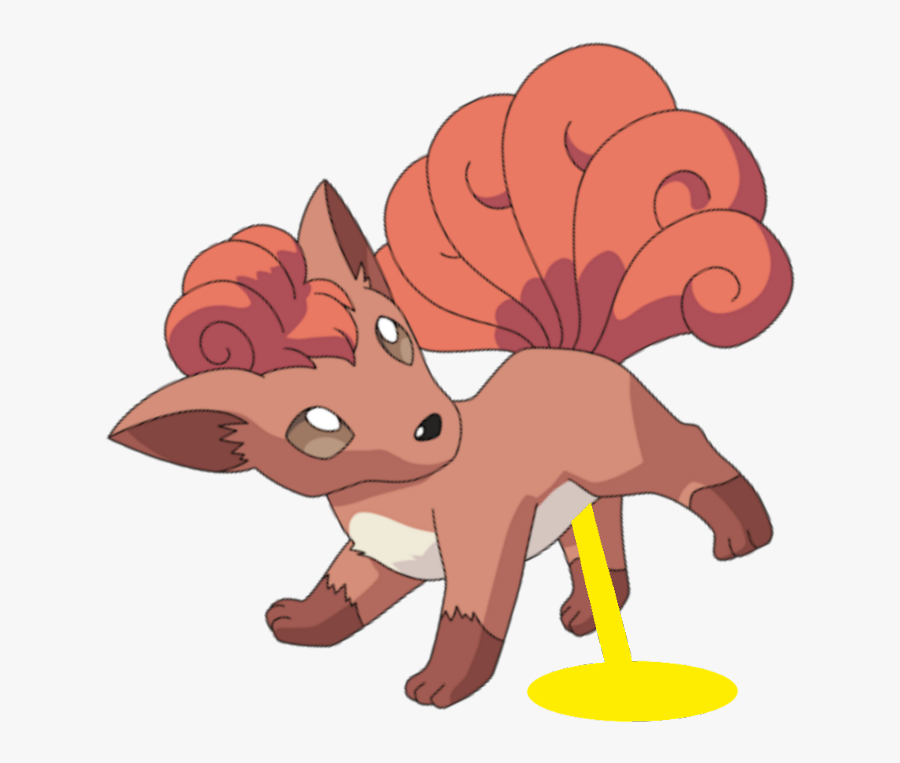 #vulpix Pee In The Ground - Cartoon , Free Transparent Clipart - ClipartKey