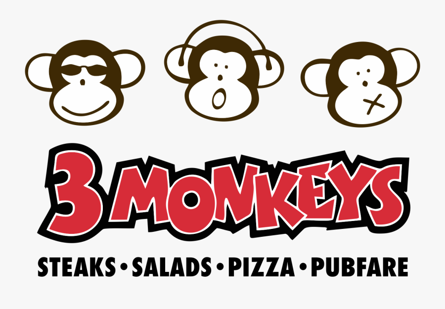 3 Monkeys Bar & Grill - 3 Monkeys , Free Transparent Clipart - ClipartKey