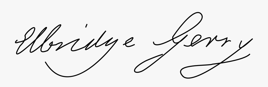 Elbridge Gerry Signature , Free Transparent Clipart - ClipartKey