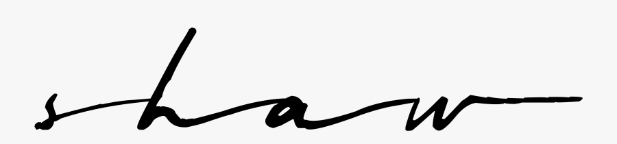 Shaw - Calligraphy , Free Transparent Clipart - ClipartKey