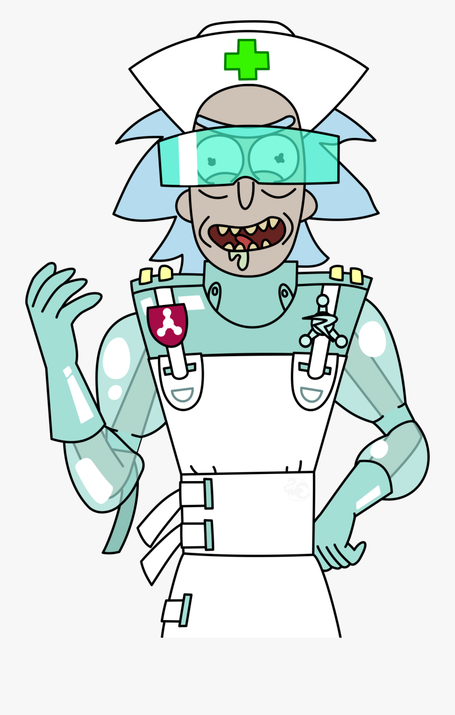 Updated Surgeon Rick Transparent Vector - Doctor Rick Pocket Morty ...