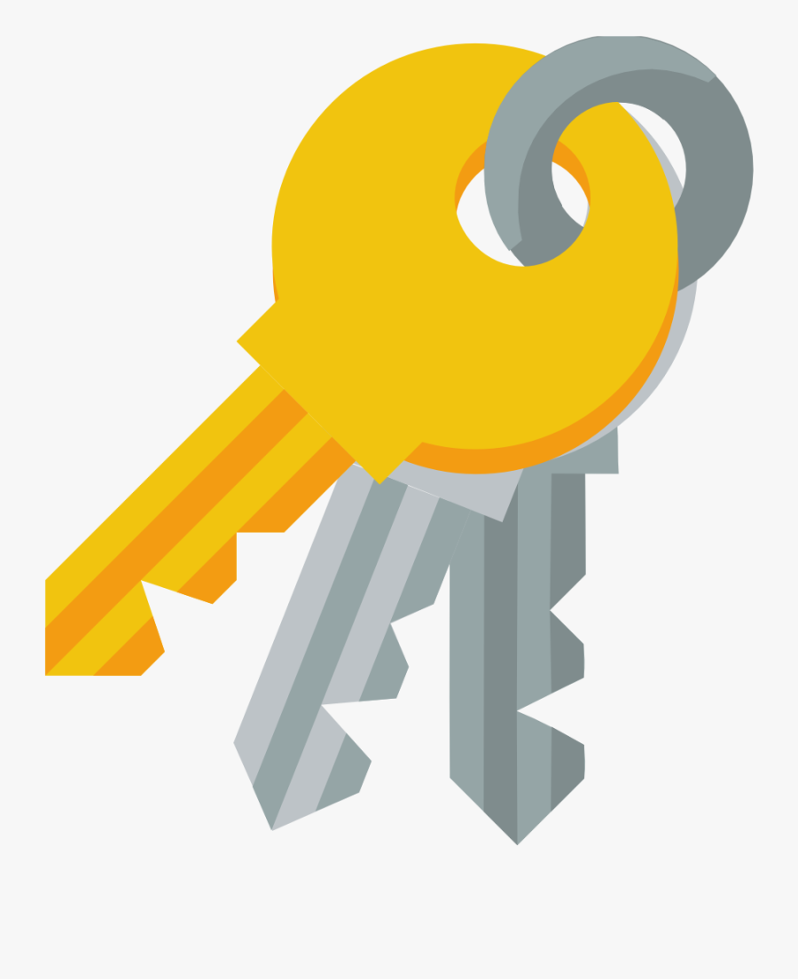 Keyring Icon Small Flat - Clip Art Transparent Background Keys , Free ...