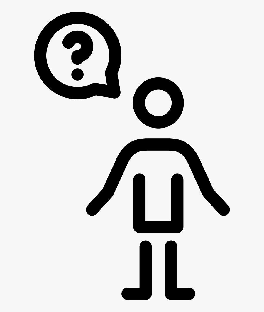Man Questioning Comments - Questioning Clipart , Free Transparent ...