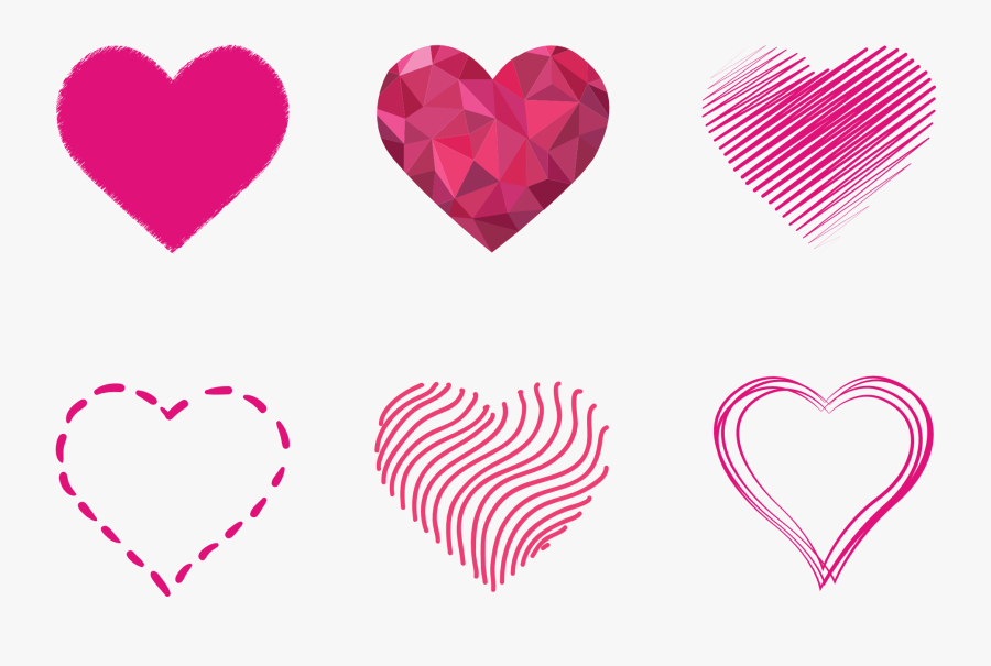 Pink Art Hearts Png Image - Prism Heart , Free Transparent Clipart ...